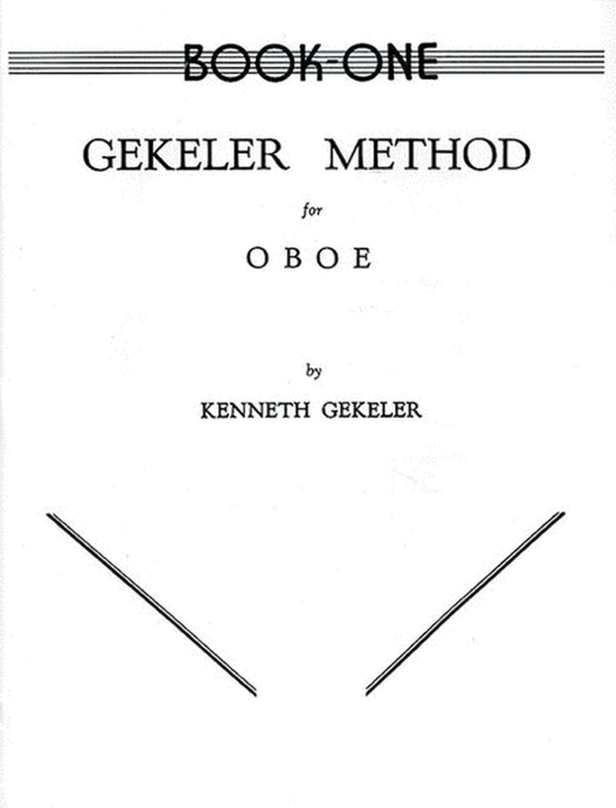 Belwin Gekeler Method For Oboe Book One - EL00081 — Tarpley Music