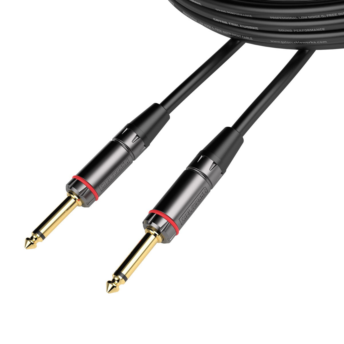 Gator CableWorks Headliner Series 10 Foot Straight to Straight Instrum ...