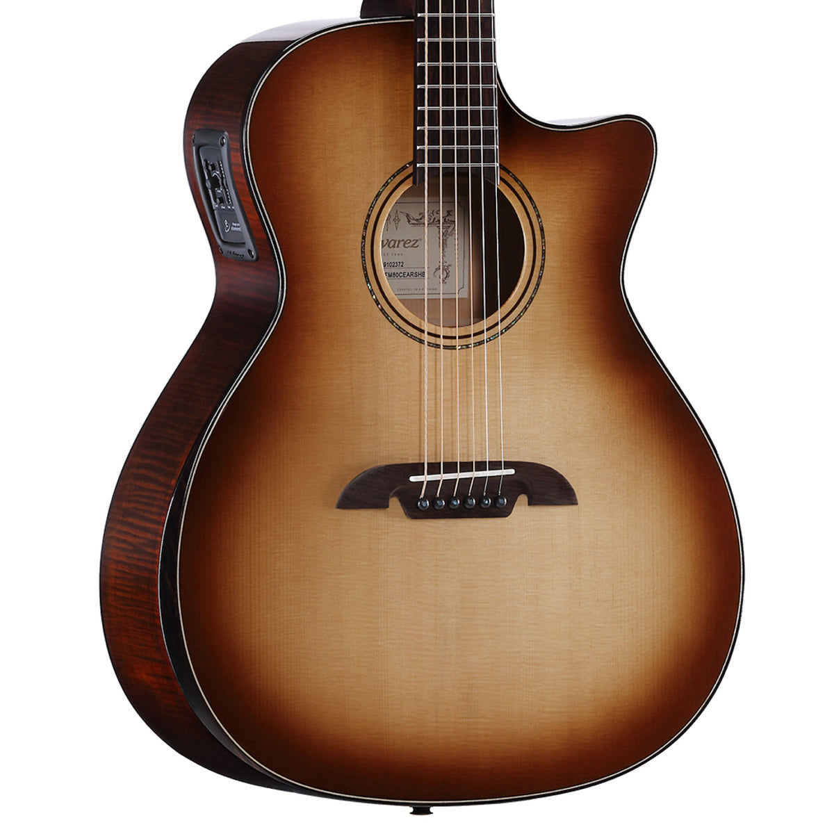 Alvarez AGFM80CEARSHB Artist Elite Grand Auditorium Acoustic-Electric ...