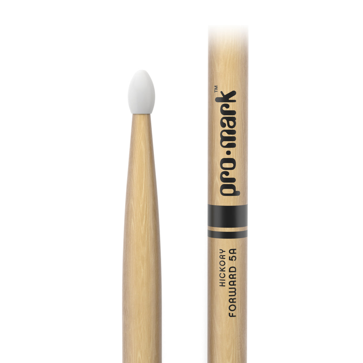 ProMark TX5AN Classic Forward 5A Hickory Drumstick - Oval Nylon Tip ...